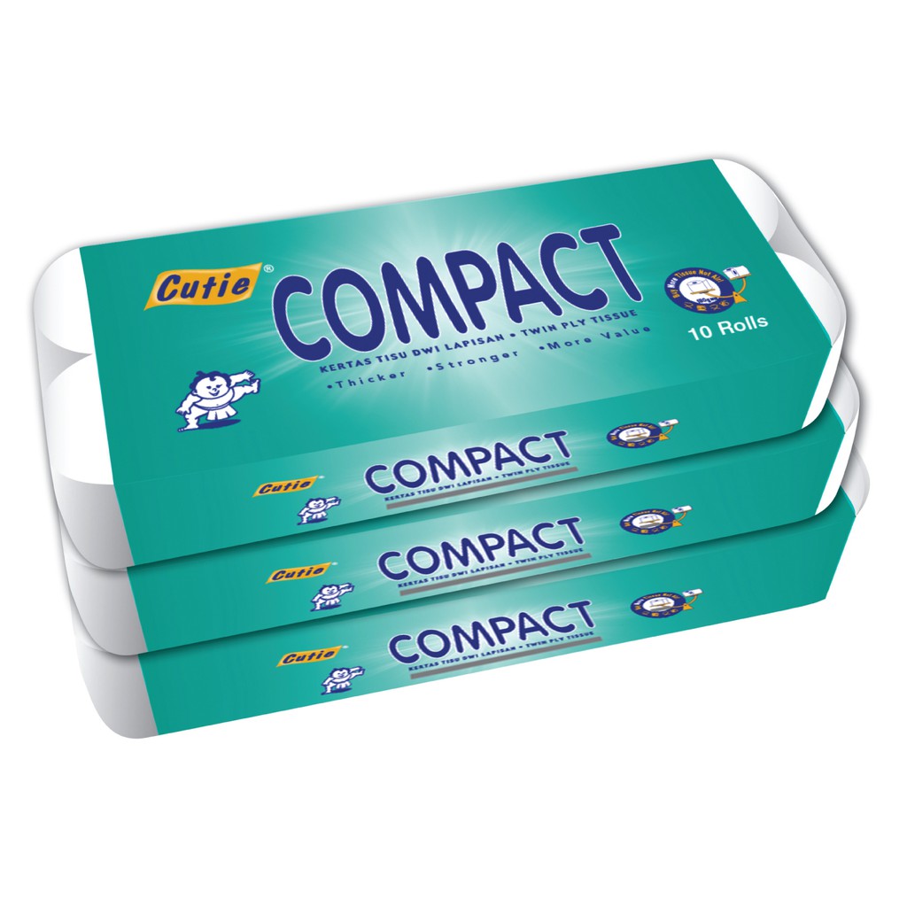 Cutie Compact Toilet Rolls (30 Roll) | Shopee Malaysia
