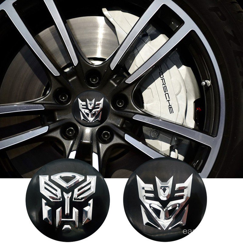 4pcs 56mm Transformers Autobots Decepticons Car Wheel Center Stickers ...