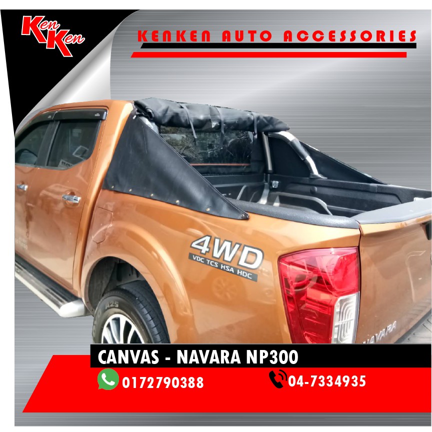 Nissan NAVARA NP300 OEM Rear Canvas Cover | Shopee Malaysia