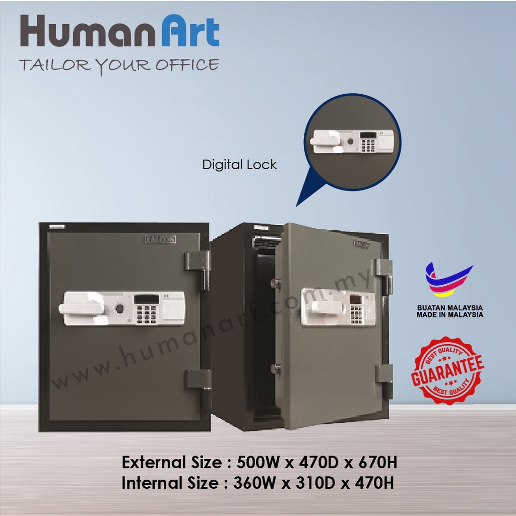 HumanArt SAFETY BOX | FIRE RESISTANT BOX | BURGLARY RESISTANT BOX | PETI KESELAMATAN | SOLID ...