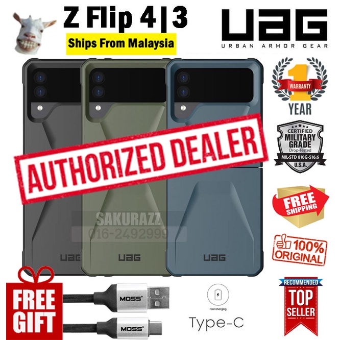 [ori] Uag Civilian Series Samsung Galaxy Z Flip 4 Flip 3 Case Cover