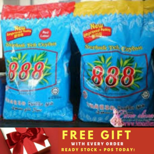 888 SERBUK TEH CEYLON (Kuning & Merah) | Shopee Malaysia