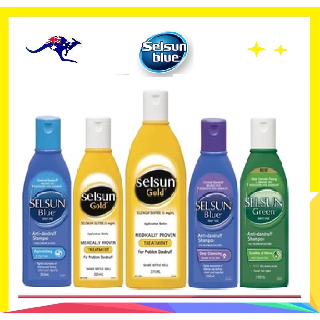 Selsun Blue / Green / Purple / Gold Treatment 200ml / 375ml | Shopee ...