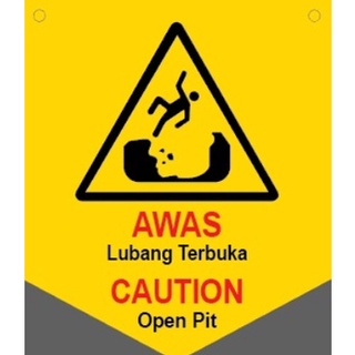 Pentagon signage warning awas | Shopee Malaysia