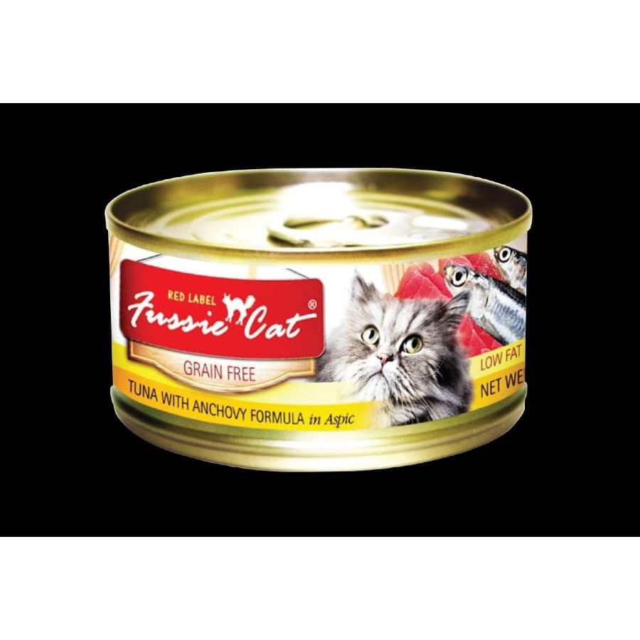 (80G X 24CANS) FUSSIE CAT CANNED RED LABEL ( Tuna with Anchovy ...