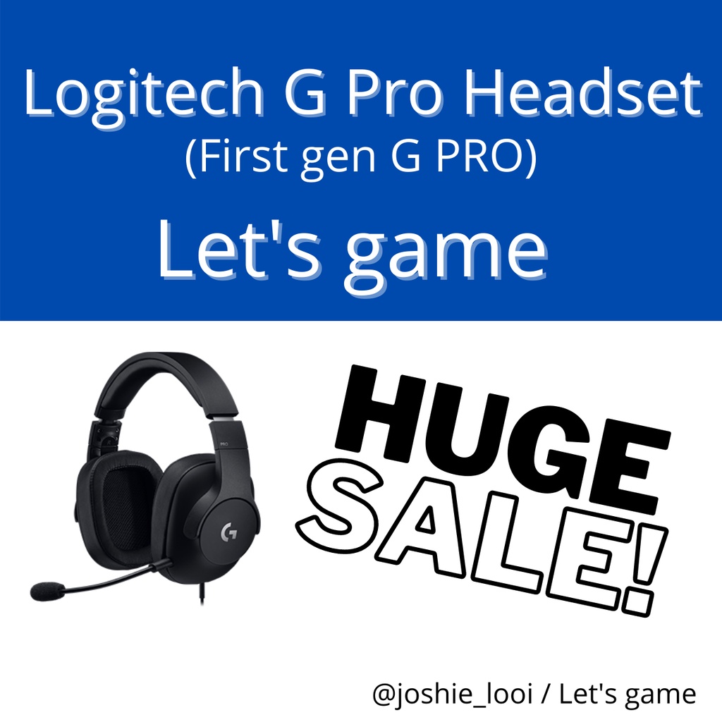 Logitech G Pro wired headset (FIRST GEN) | Shopee Malaysia