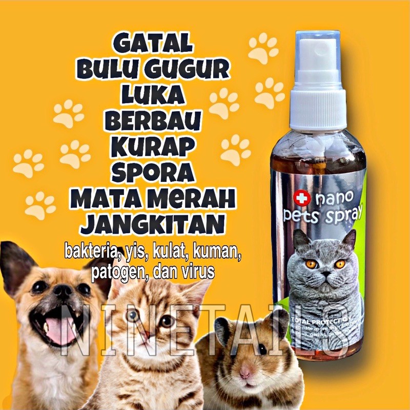 Pets Spray 100ml KUCING ANJING CAT DOG KURAP KUDIS SPORO GATAL LUKA ...
