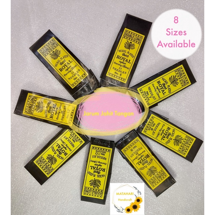 (ORIGINAL) Jarum Tangan Royal Hand Sewing Needle Jarum Jahit Tangan ...
