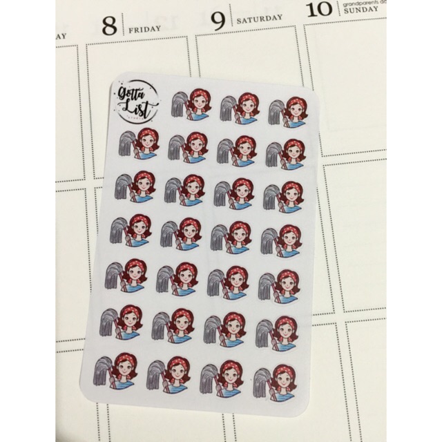 Mopping, Cleaning Planner Sticker - Kayla Series | Shopee Malaysia