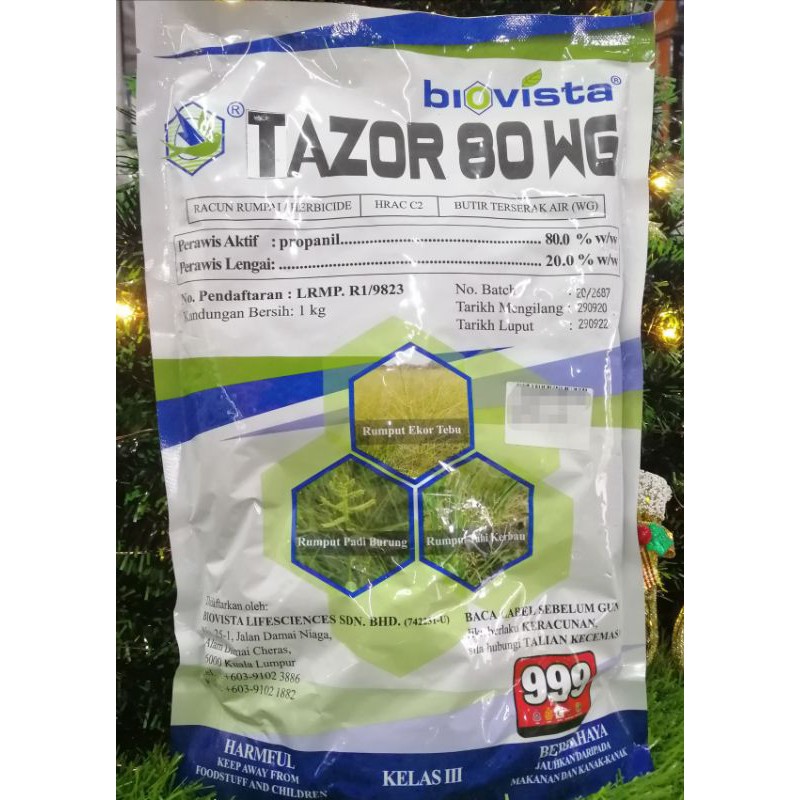Tazor 80WG - 1kg (Propanil 80%) | Shopee Malaysia