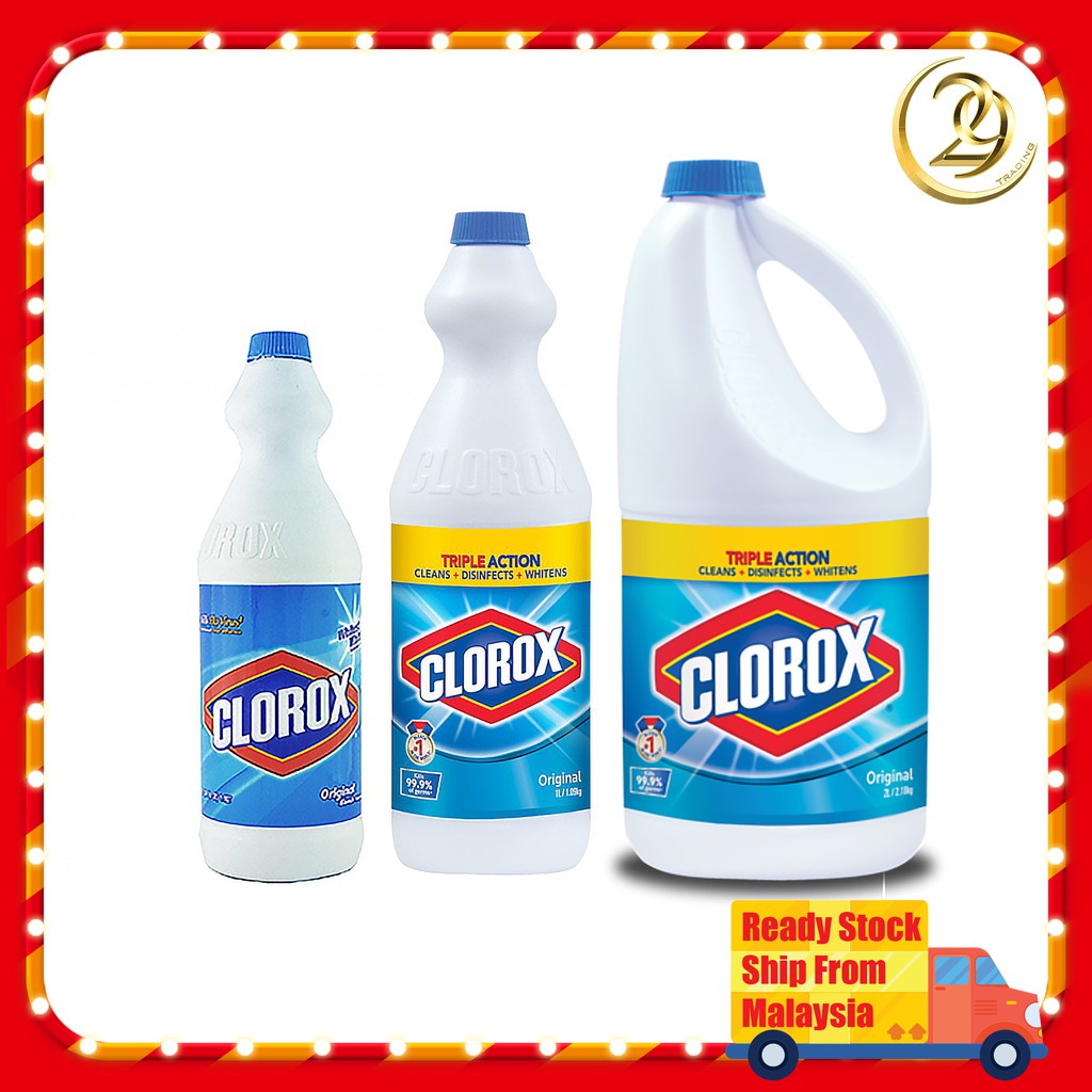 Clorox Original Bleach 250ml 500ml 1l 2l twinpack | Shopee Malaysia