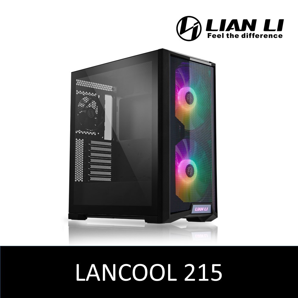 LIAN LI LANCOOL 215 ATX CASE WITH 2x200MM RGB FAN | Shopee Malaysia