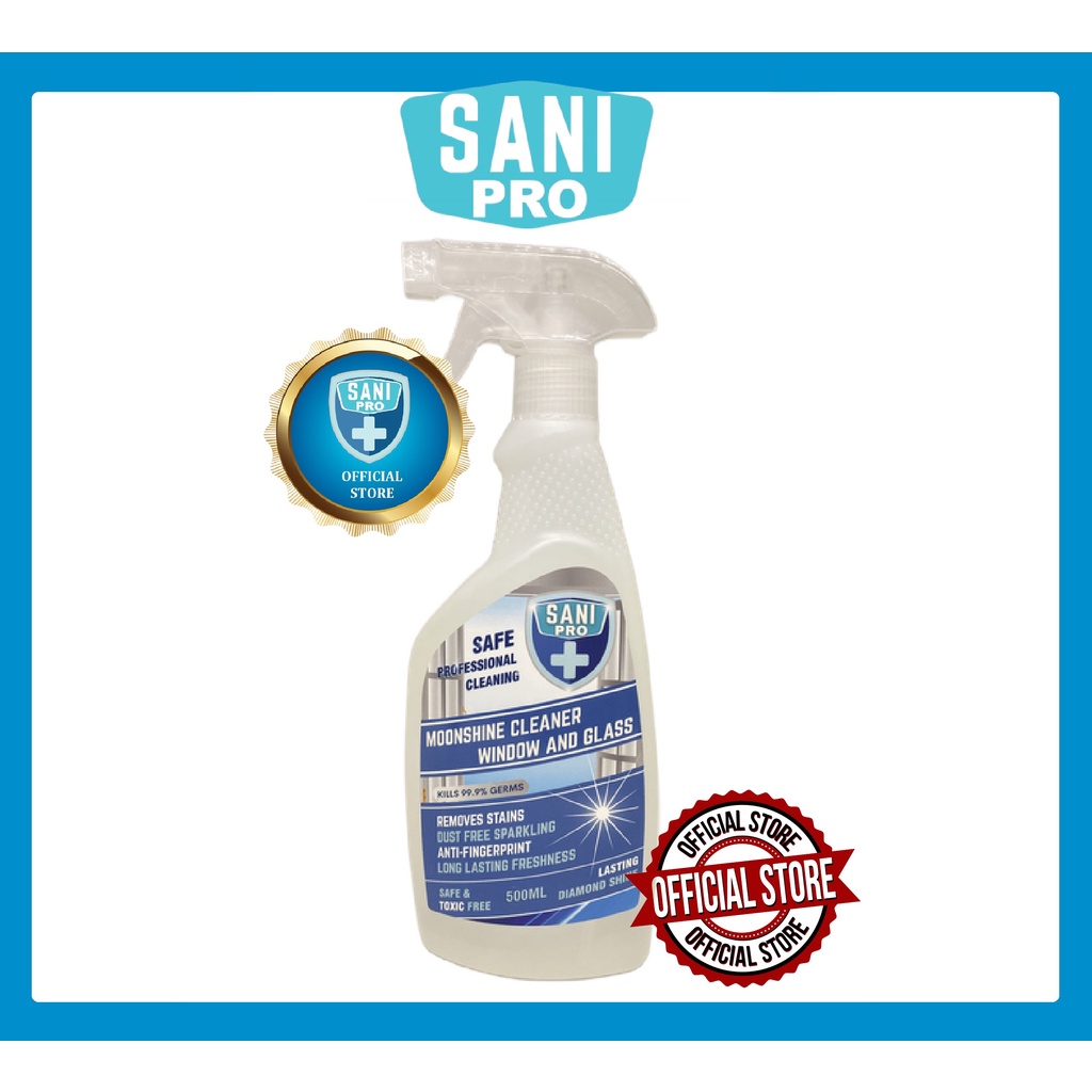 SaniPro MoonShine Window and Glass Cleaner (500ml) | Shopee Malaysia
