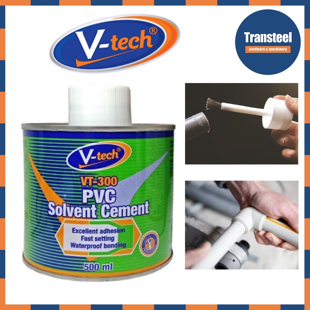 (V-TECH) VT-300 PVC SOLVENT CEMENT 500ML | Shopee Malaysia