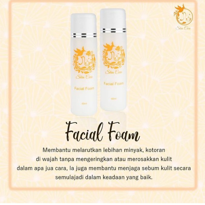 [PENCUCI MUKA]FACIAL FOAM N3 UNTUK MEMBUANG MINYAK PADA KULIT MUKA ...