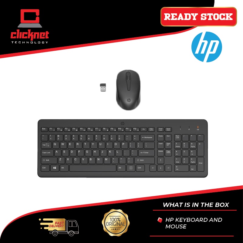 HP 330 WIRELESS MOUSE AND KEYBOARD COMBO (2V9E6AA) | Shopee Malaysia