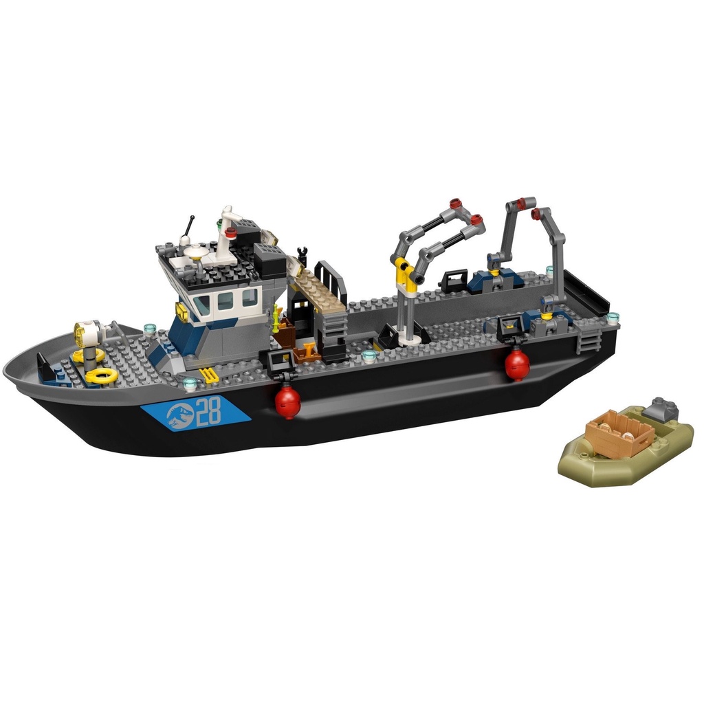 Lego Jurassic World Park CAMP CRETACEOUS 76942: Baryonyx Dinosaur Boat ...