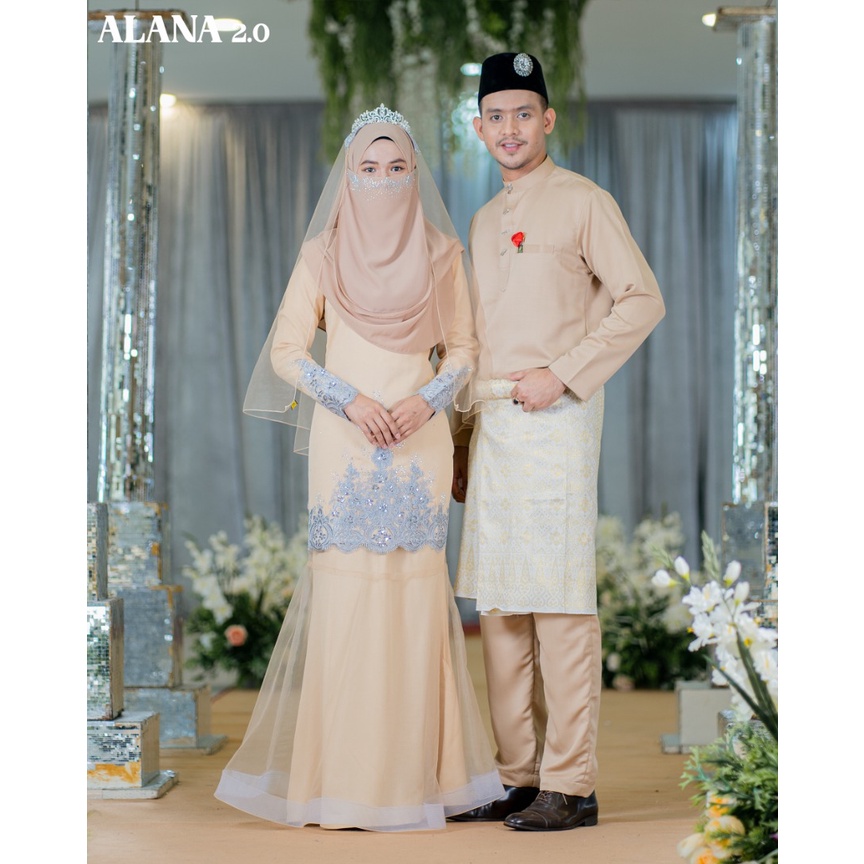 SET NIKAH/TUNANG | BAJU KURUNG ALANA MOCHA NIKAH DAN KAHWIN |BAJU ...