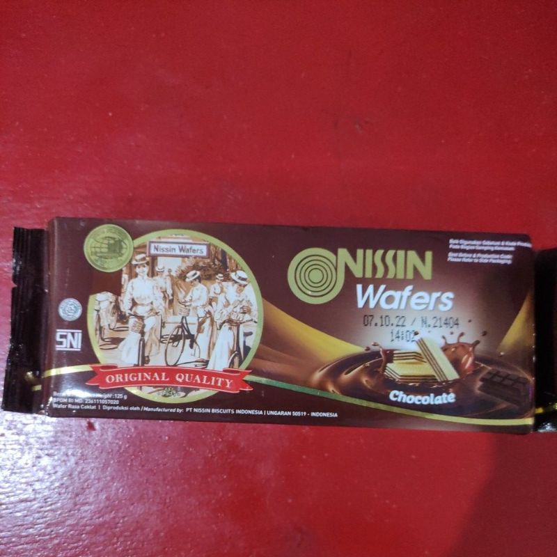 Nissin Chocolate wafer 125 gr | Shopee Malaysia