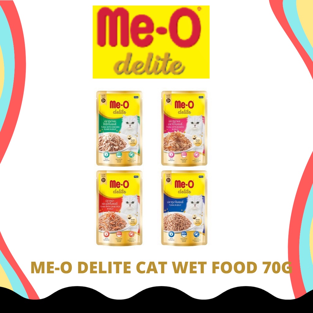 ME-O DELITE CAT WET FOOD 70G POUCH | Shopee Malaysia