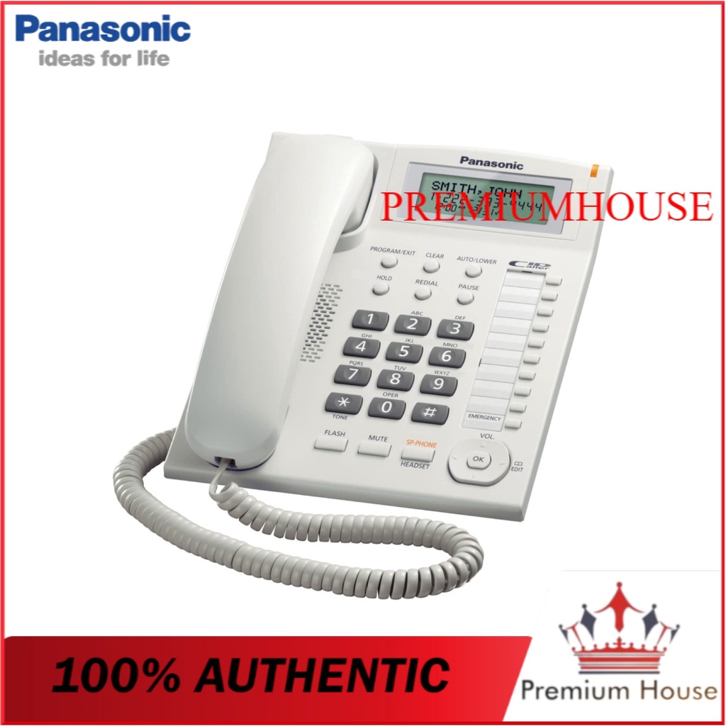 (READY STOCK) Panasonic KX-TS880 KX-TS880ML KX-TS880MLW KX-TS880ML TS880 single line phone with ...