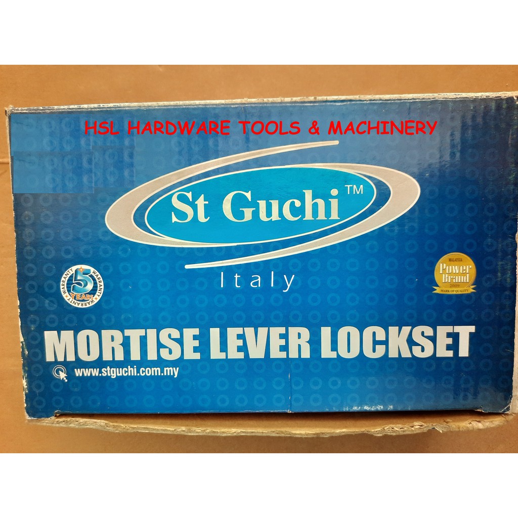 ST GUCHI MORTISE LEVER LOCKSET 25MM ML7025SS - DOUBLE CYLINDER | Shopee ...