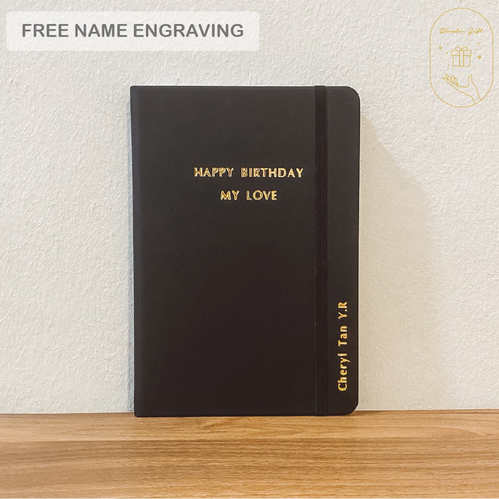 A5 】Name Engraved Personalised A5 Notebook Personalized Name Diary ...
