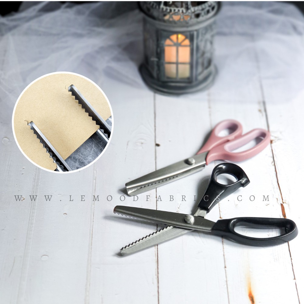 Le Mood Pinking Shears Zig Zag Fabric Scissors Gunting Kain Gunting ...