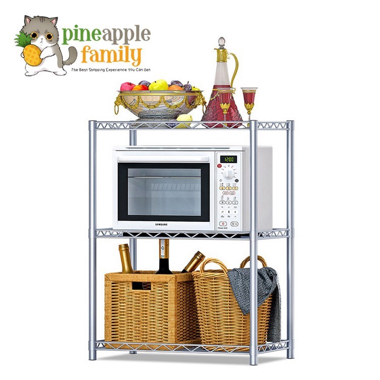 3 Tiers Compartment Stainless Steel Rack | Shopee Malaysia