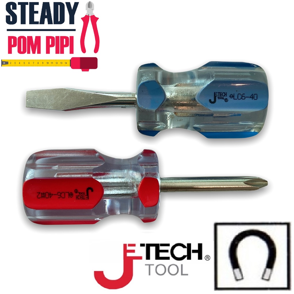 9CM JETECH STUBBY SCREWDRIVER / MAGNETIC SCREWDRIVER - PHILIPS (CROSS ...