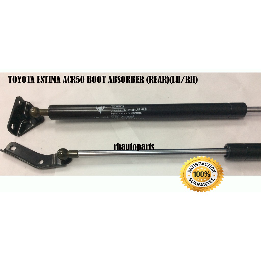 Toyota Estima ACR50 Rear Bonnet Absorber Damper Boot Absorber Gas ...