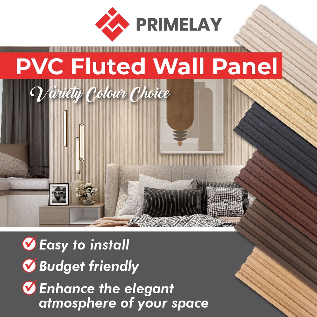(1.45m)Wall Panel & PVC L-Profile for Home Living Decor-6 Colors| DIY ...