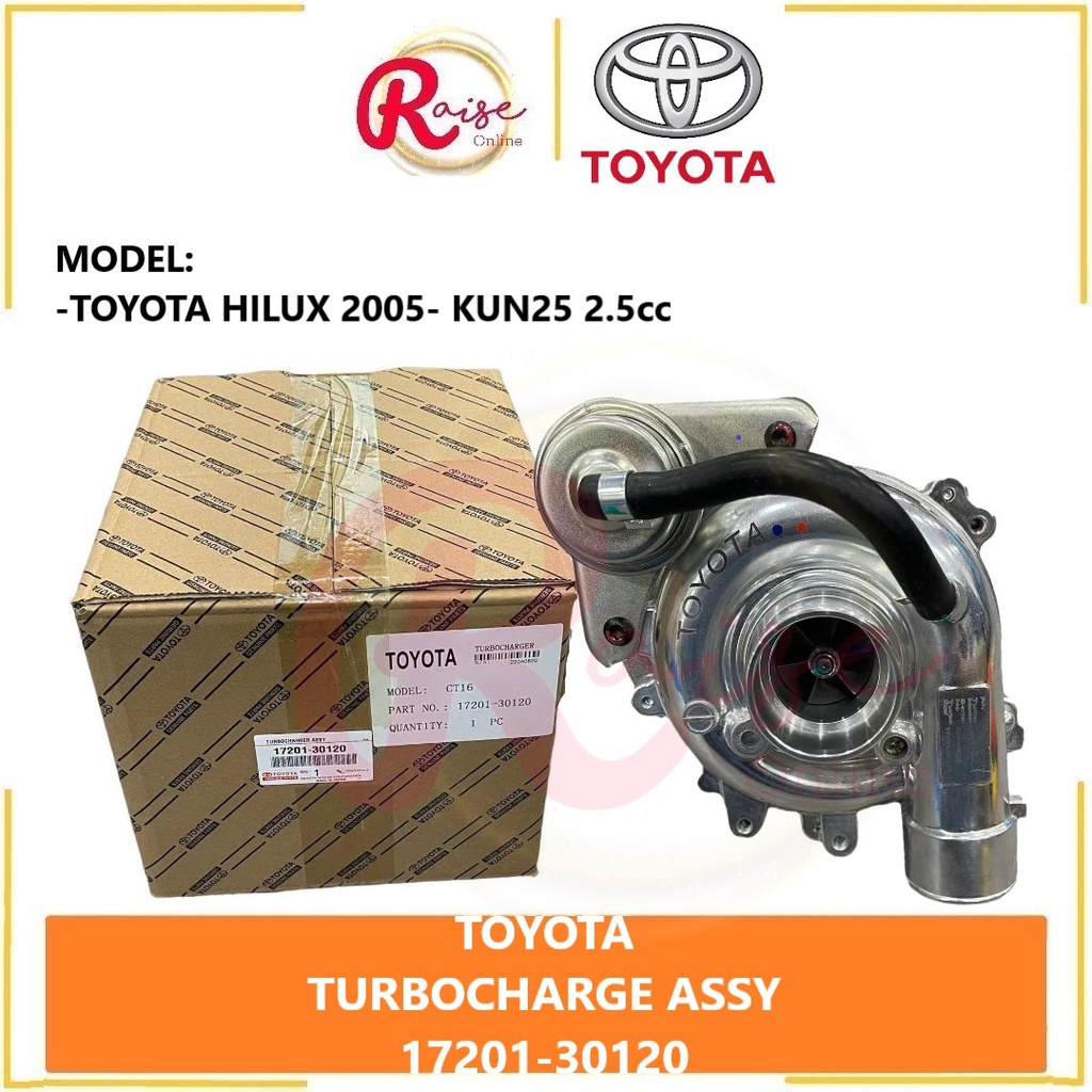 ORIGINAL TOYOTA GENUINE TURBOCHARGE 17201-30120 -Toyota Hilux KUN25 ...