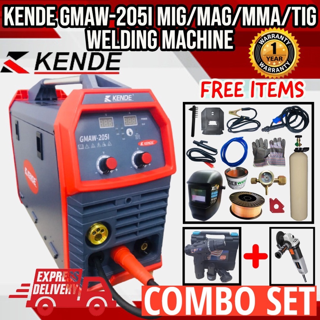 KENDE GMAW-205I MIG Welding Machine / MIG/MAG/MMA/TIG | Shopee Malaysia