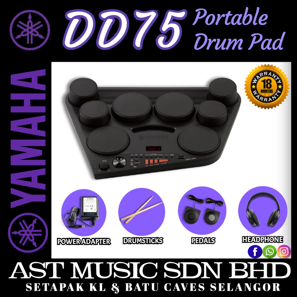 Yamaha DD75 Portable Digital Drum ( Dd75 / dd75 ) | Shopee Malaysia