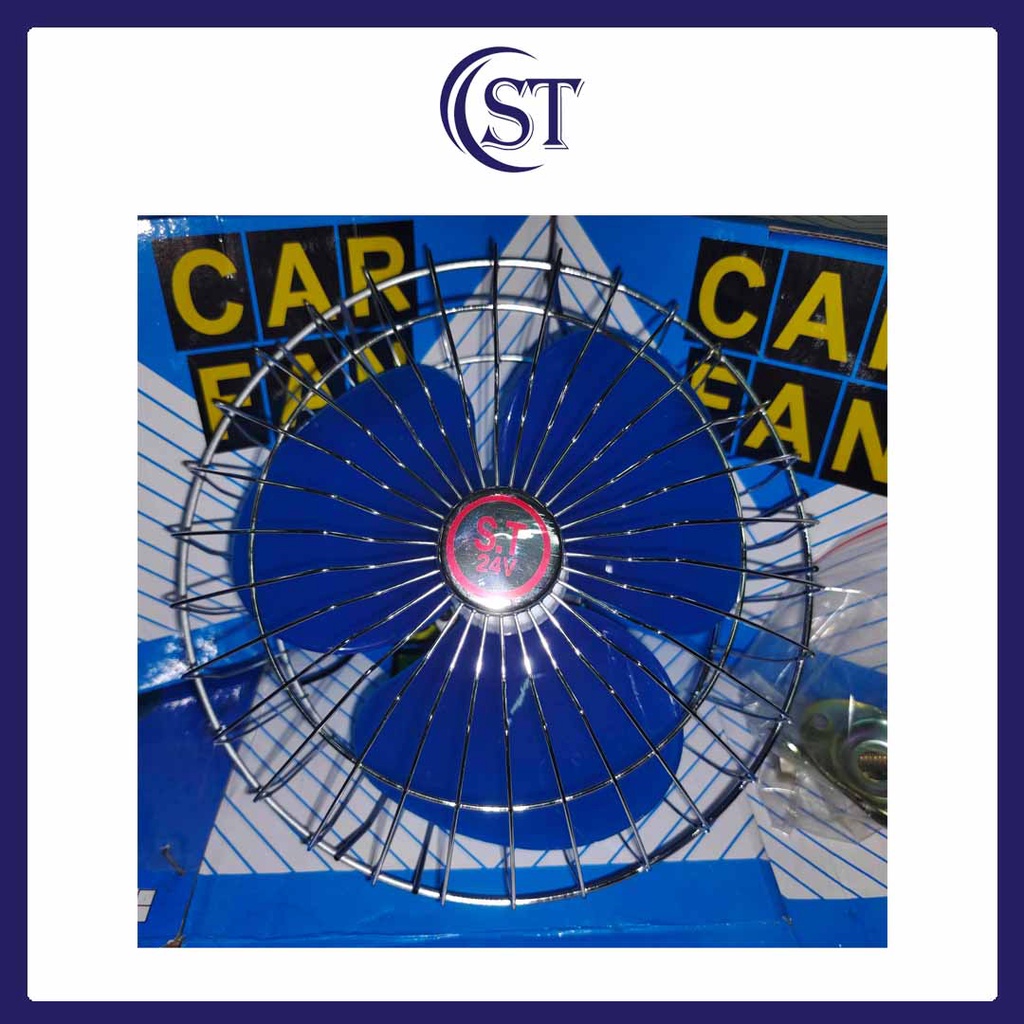 ST BRAND Car Oscillating Fan Car Lorry Truck DC 12 24V Fan 8 Inch Angin ...