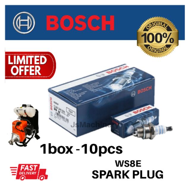 Bosch Spark Plug 10pcs WS8E Original (Mesin Rumput) | Shopee Malaysia