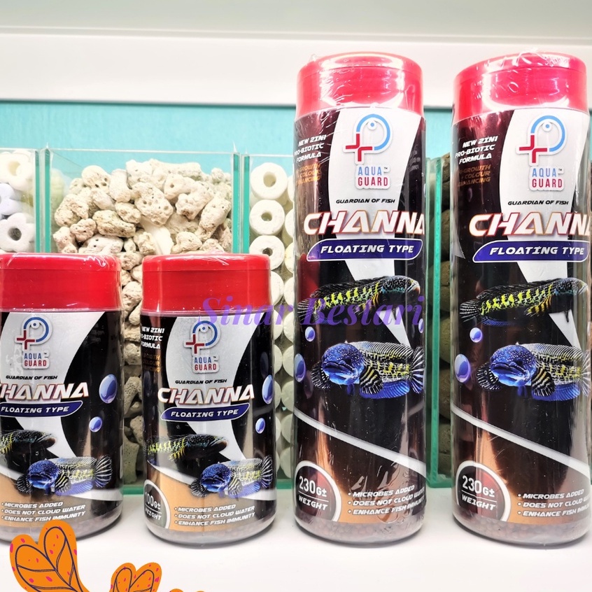 Aqua Guard Channa 100G 230G High Protien 46% palet Aquaguard MAkanan ...