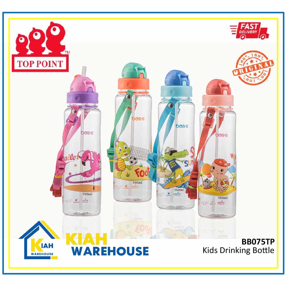 Botol Minuman BOS'S BB075TP 750ml BPA-Free Kids Drinking Bottle Kanak-kanak Minum Botol Tritan ...
