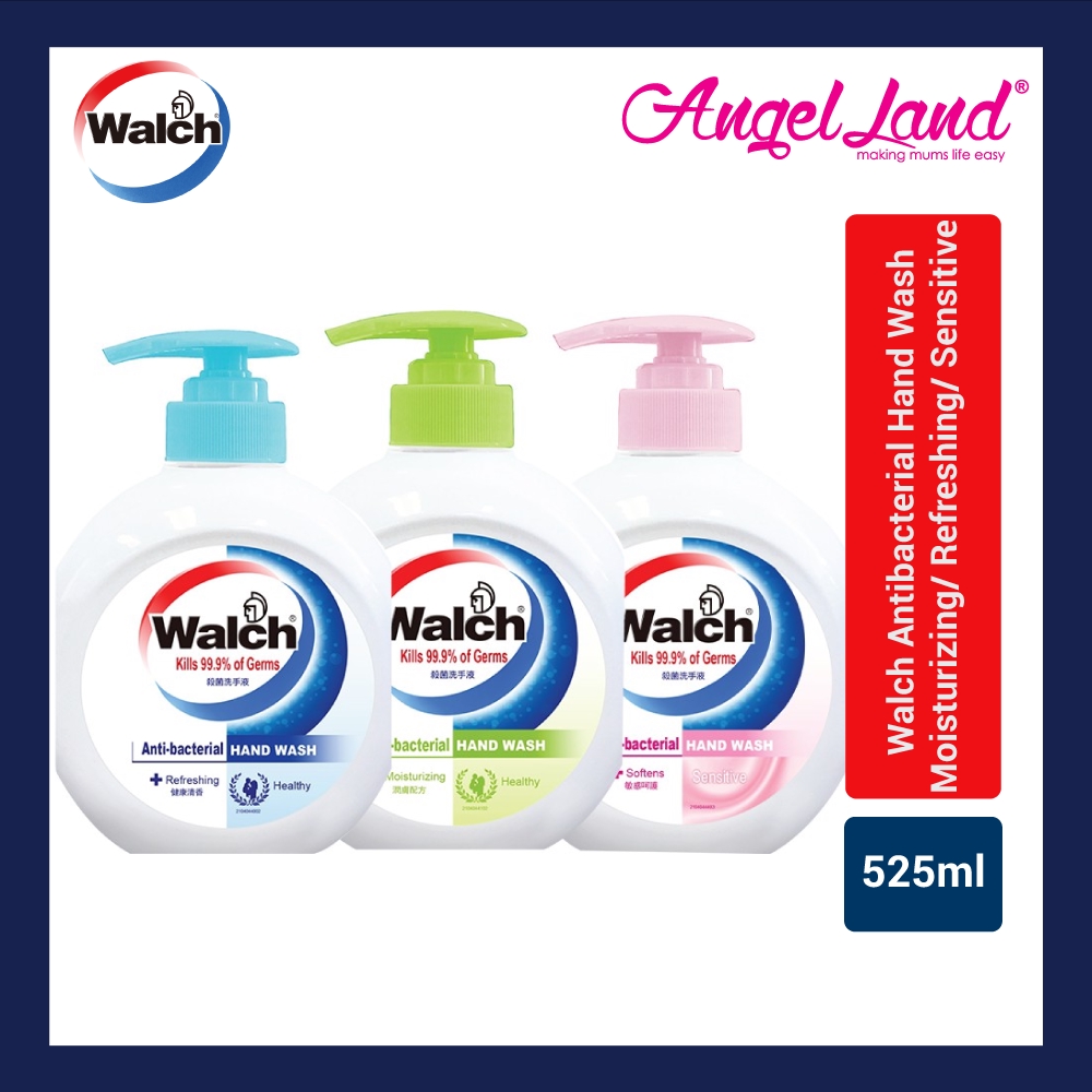 Walch Antibacterial Hand Wash 525ml - Moisturizing/ Refreshing ...