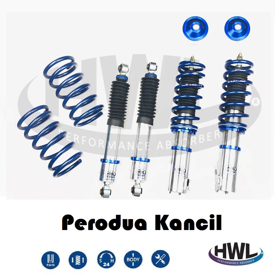 Perodua Kancil - HWL MT1bs series fully adjustable absorber coilover ...