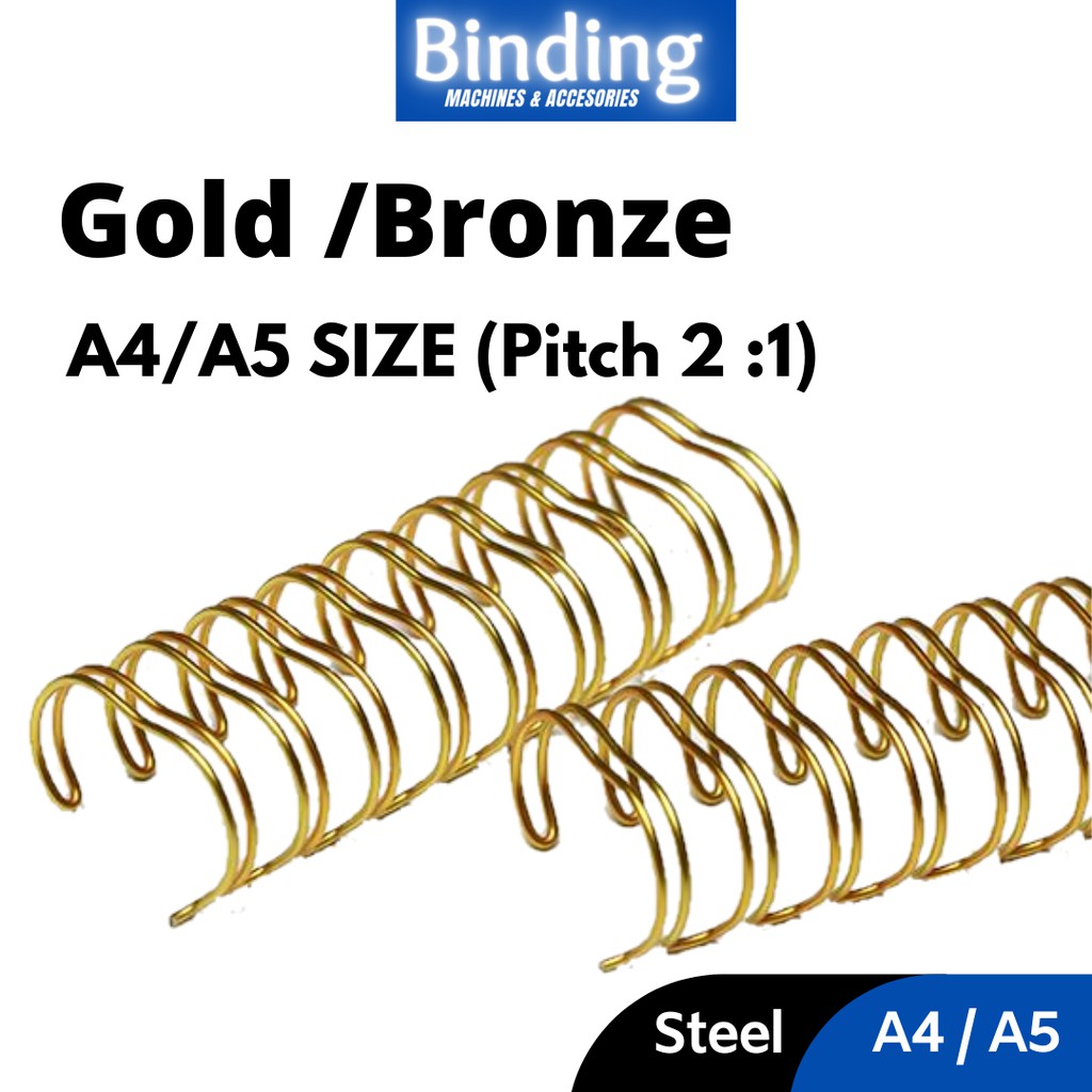Wire O Binder/Double Ring WireO/Double Wire Binding 2:1 A4(23loops)/ A5(16 loops) M-Bind For ...