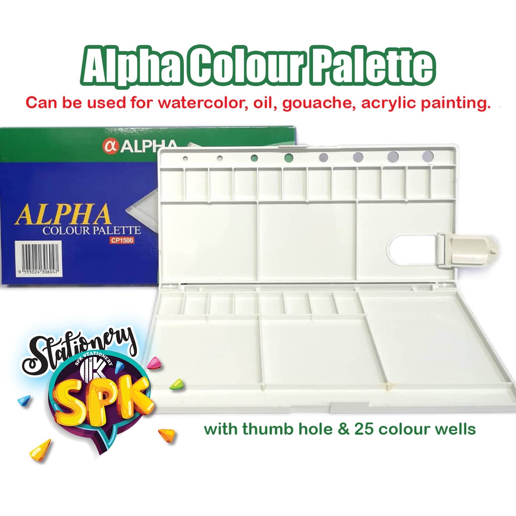 ALPHA Watercolour Palette / Color Palette CP1500 | Shopee Malaysia