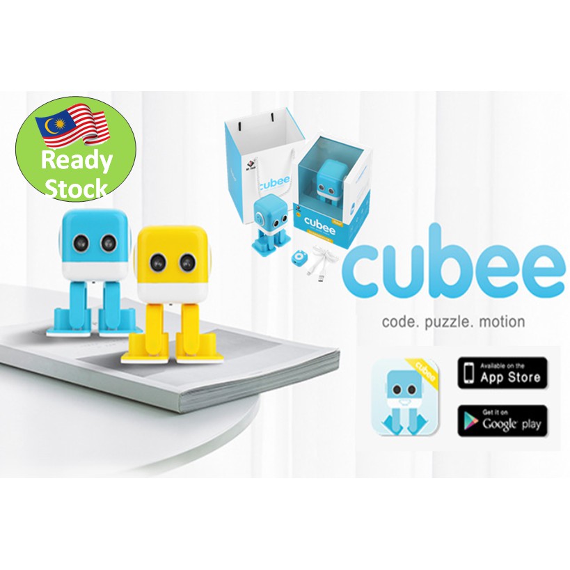 Cubee Robot F9 Intelligent Mini Robot Walk Music Dance Light APP ...