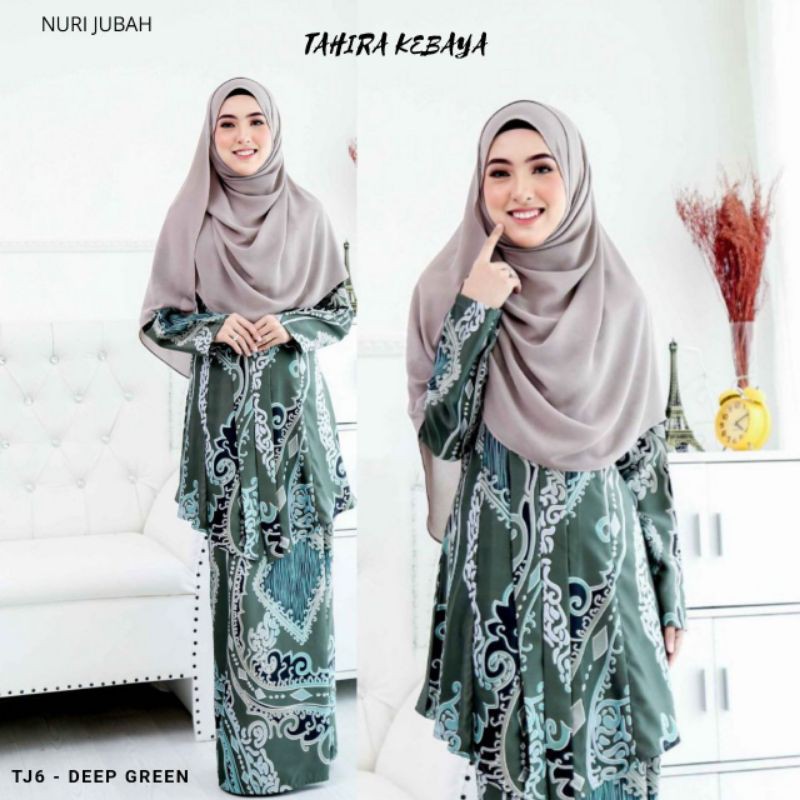 [XS-5XL] Kebaya Tahira | Kebaya Corak Batik | Kebaya Plus Size |Baju ...