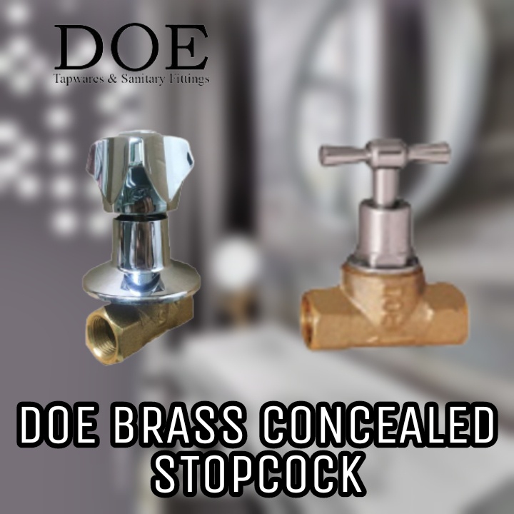 [100% ORIGINAL] DOE DE60/ DE60A/ DE60B Brass Concealed Stopcock / DOE ...