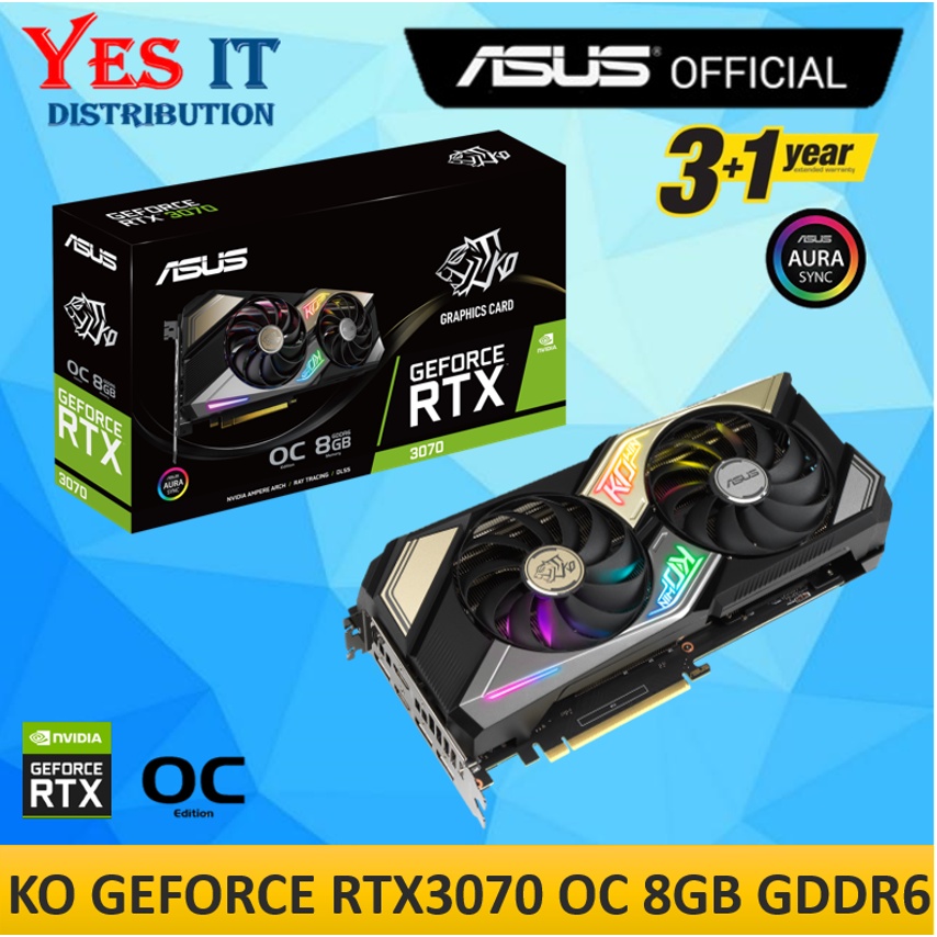 ASUS LHR KO GeForce RTX™ 3070 OC Edition 8GB GDDR6 Graphic Card (KO ...