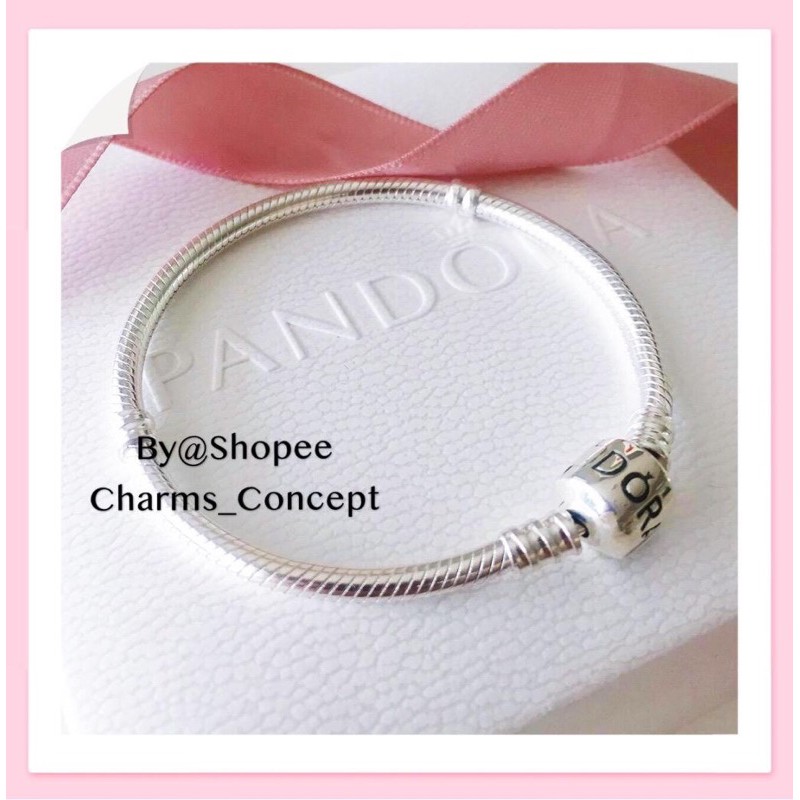 ORIGINAL Pandora Sterling Silver Bracelet Signature | Shopee Malaysia