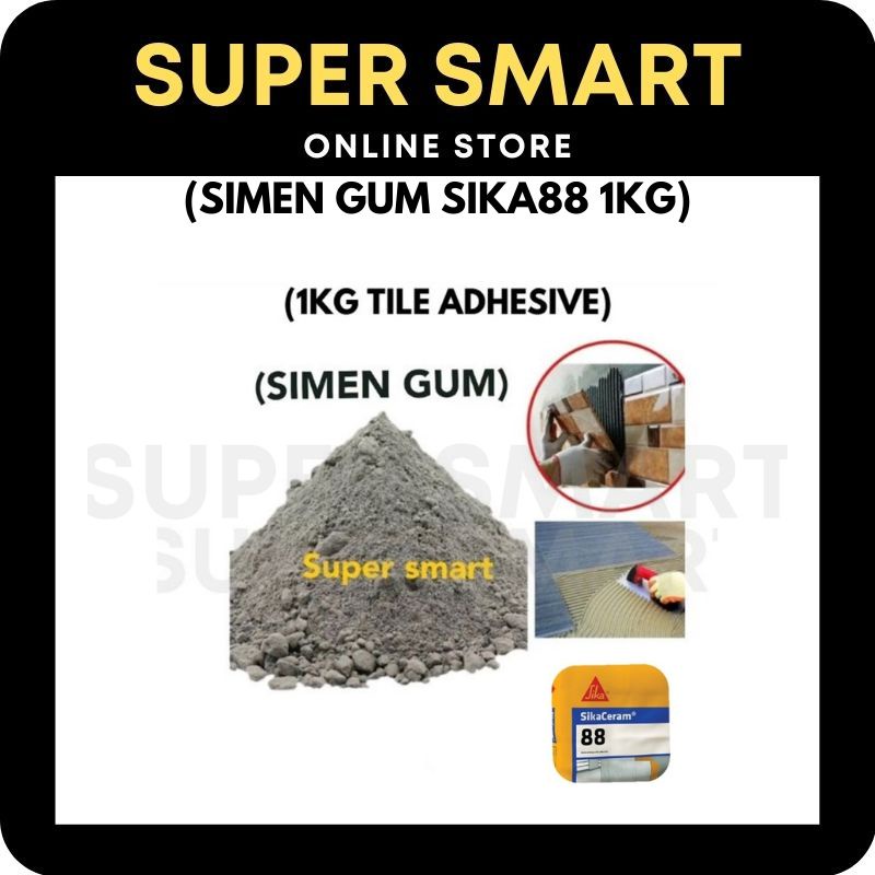SIKA 88 SIMEN GUM (1KG) UNTUK TILES LANTAI | Shopee Malaysia