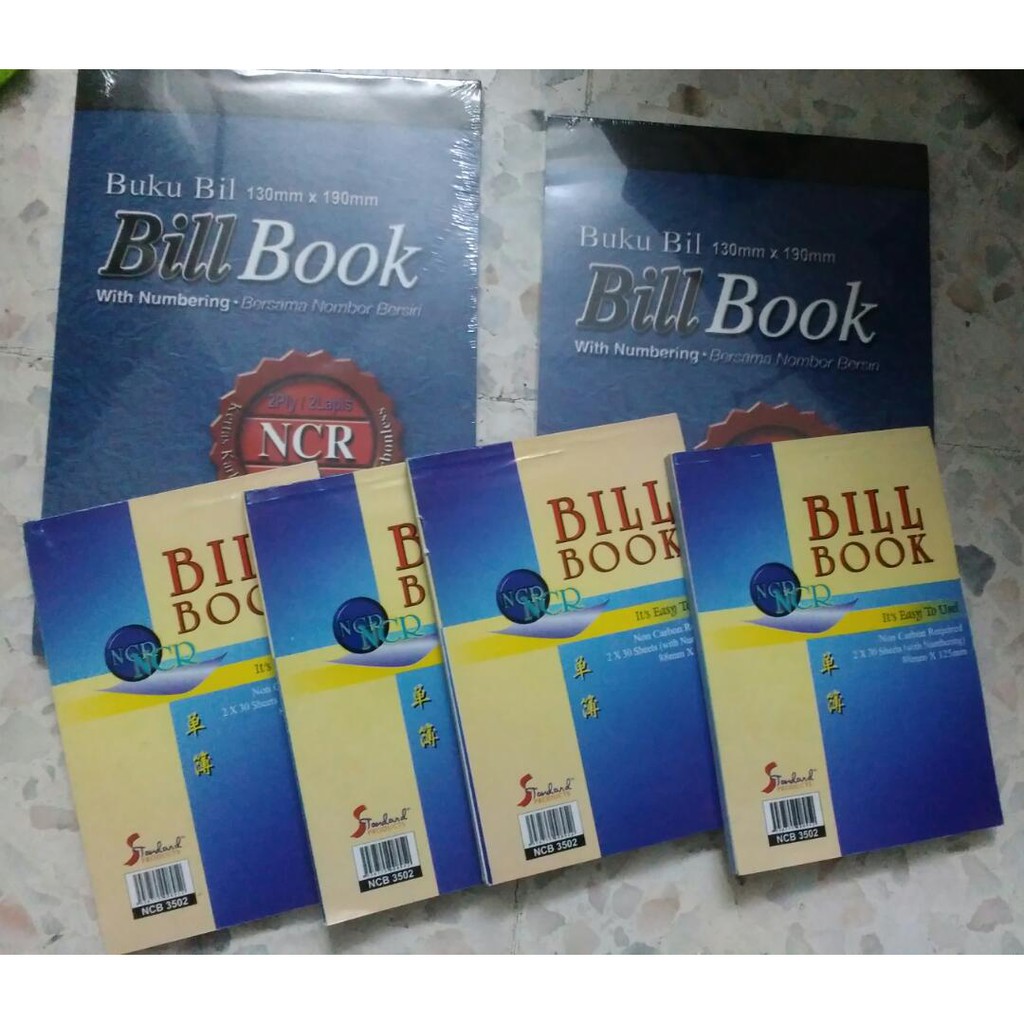 BILL BOOK (5set) only | Shopee Malaysia